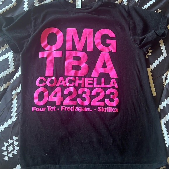 Shirts | Omg Tba Coachella Merch | Poshmark